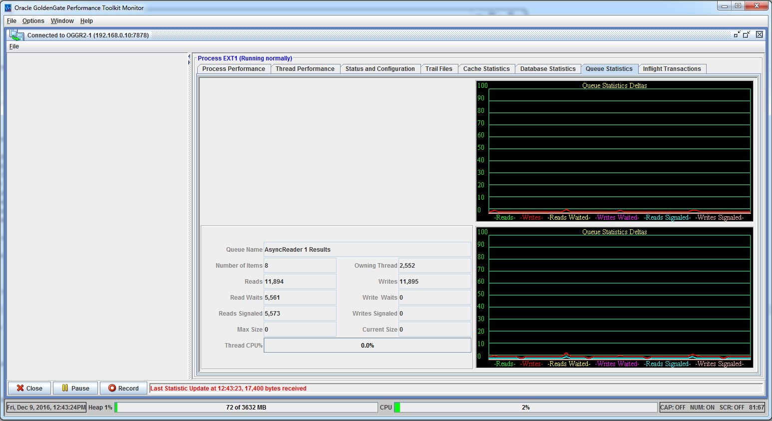 Oracle GoldenGate 12.2 New Feature - Performance Toolkit Monitor ... Oracle GoldenGate 12.2 New Feature - Performance Toolkit Monitor ...
