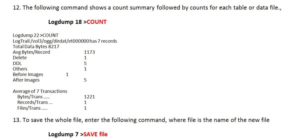 Oracle GoldenGate Logdump - ORACLE-SCN