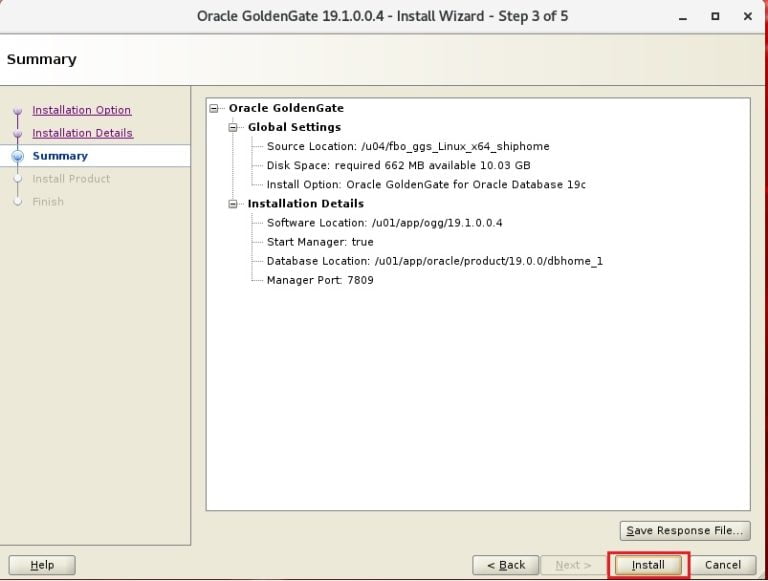 Installation of Oracle GoldenGate 19c for Oracle Database 19c on RHEL 7 ...