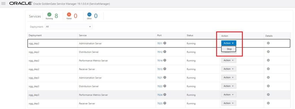 OGG Microservices - How to Remove a Deployment - ORACLE-SCN