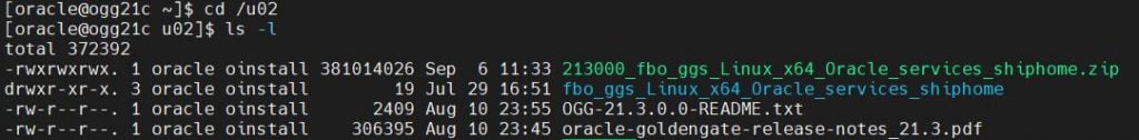 Oracle Goldengate 21c Microservices Installation Oracle Scn