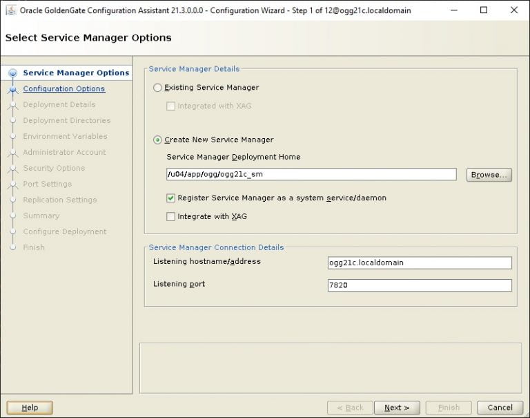 Oracle GoldenGate 21c Microservices - Installation - ORACLE-SCN Oracle GoldenGate 21c Microservices - Installation - ORACLE-SCN