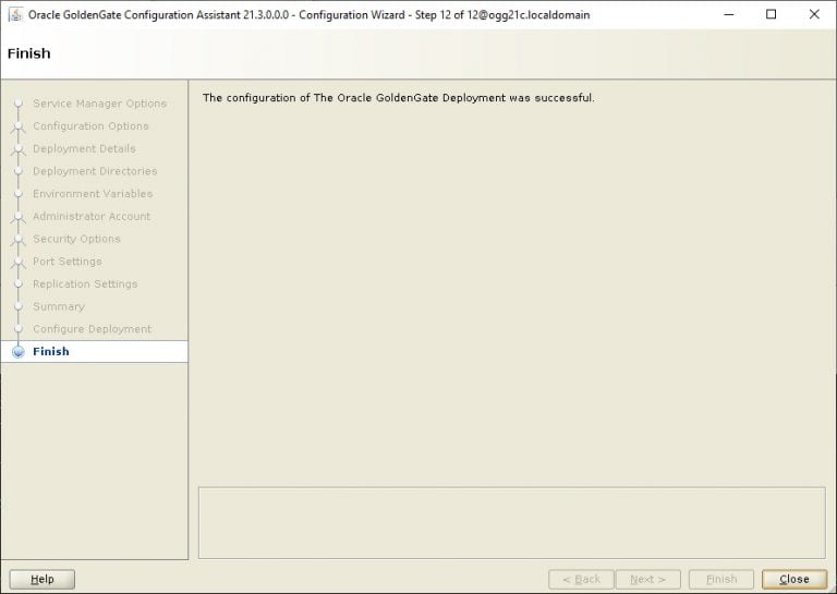 Oracle GoldenGate 21c Microservices - Installation - ORACLE-SCN