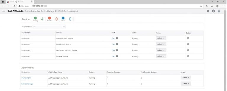 Oracle GoldenGate 21c Microservices - Installation - ORACLE-SCN