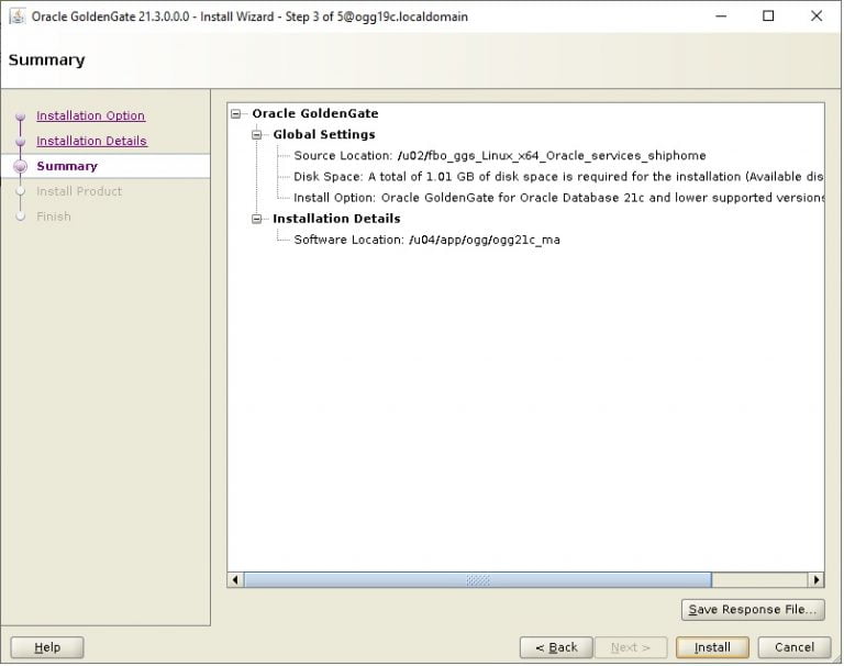 Oracle GoldenGate 21c Microservices - Installation - ORACLE-SCN