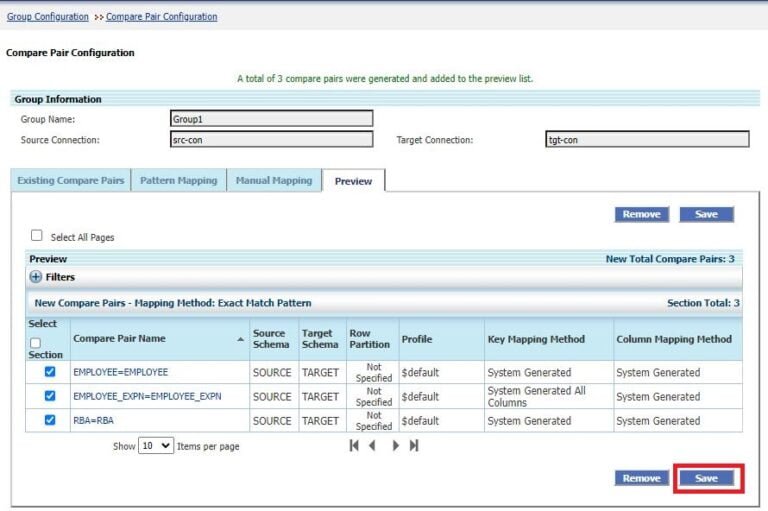Oracle Goldengate Veridata Comparing Data Between Tables Oracle Scn