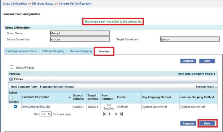 Oracle Goldengate Veridata Comparing Data Between Tables Oracle Scn