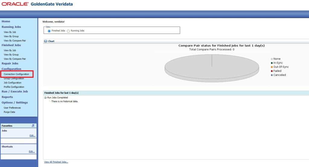 Oracle GoldenGate Veridata - Comparing data between Tables - ORACLE-SCN