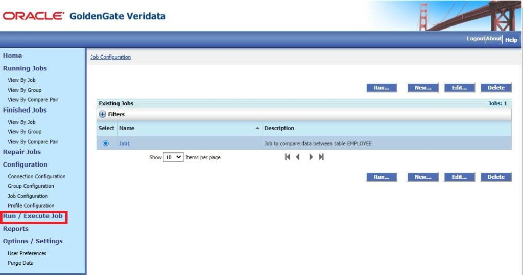 Oracle GoldenGate Veridata - Comparing data between Tables - ORACLE-SCN