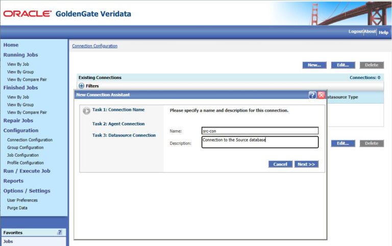 Oracle GoldenGate Veridata - Comparing data between Tables - ORACLE-SCN