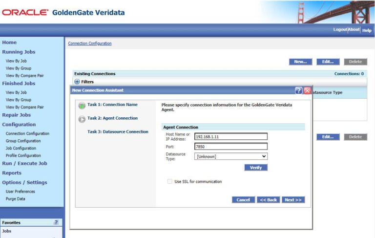 Oracle GoldenGate Veridata - Comparing data between Tables - ORACLE-SCN