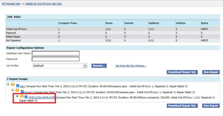 Oracle Goldengate Veridata Automatic Repair Feature Oracle Scn