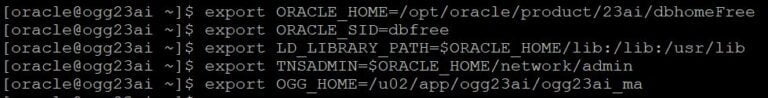 Oracle Goldengate 23ai Microservices Installation Oracle Scn