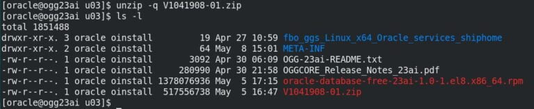 Oracle Goldengate 23ai Microservices Installation Oracle Scn