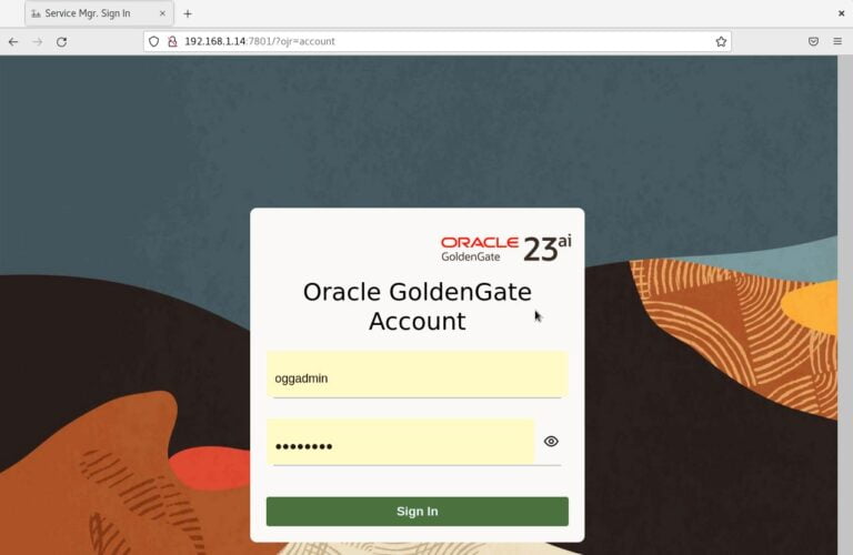 Oracle Goldengate 23ai Microservices Installation Oracle Scn