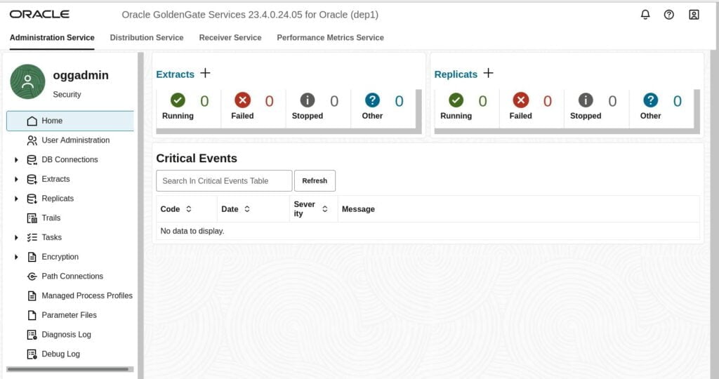 Oracle Goldengate 23ai Microservices Installation Oracle Scn