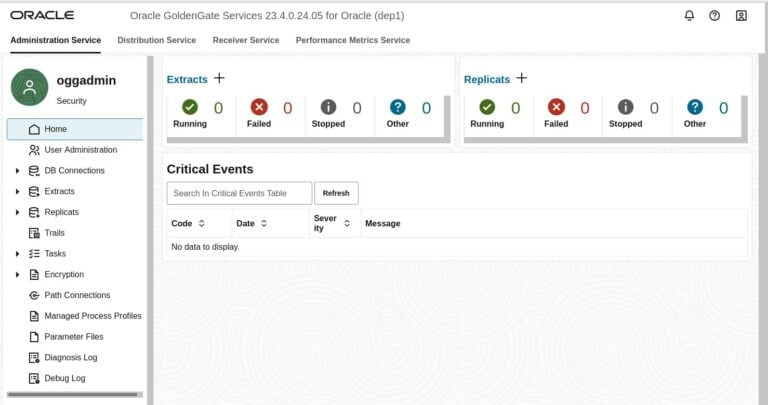 Oracle Goldengate 23ai Microservices Installation Oracle Scn
