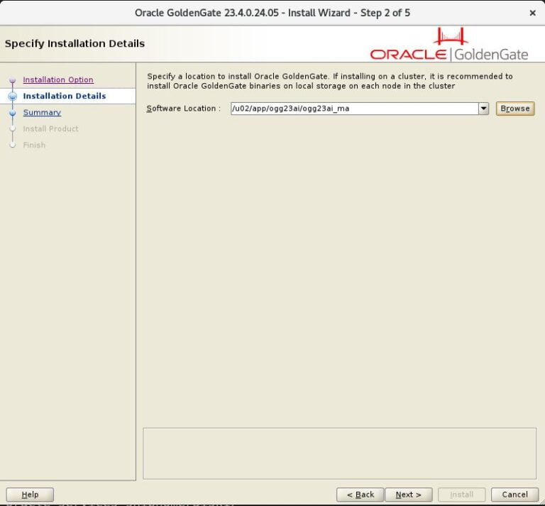 Oracle Goldengate 23ai Microservices Installation Oracle Scn 9620