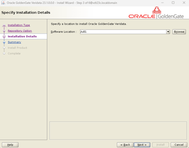 Oracle GoldenGate Veridata 23c Installation - ORACLE-SCN