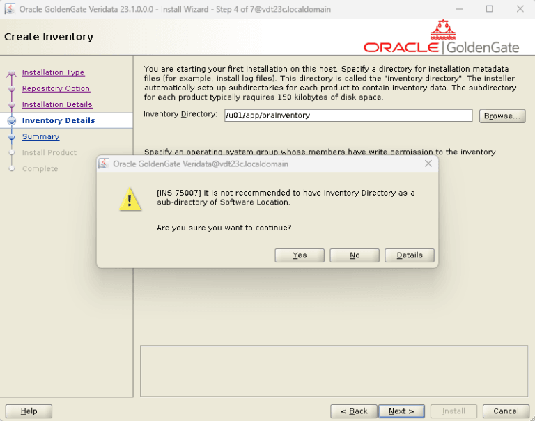 Oracle GoldenGate Veridata 23c Installation - ORACLE-SCN