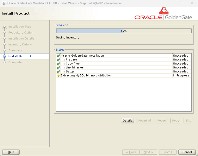 Oracle GoldenGate Veridata 23c Installation - ORACLE-SCN