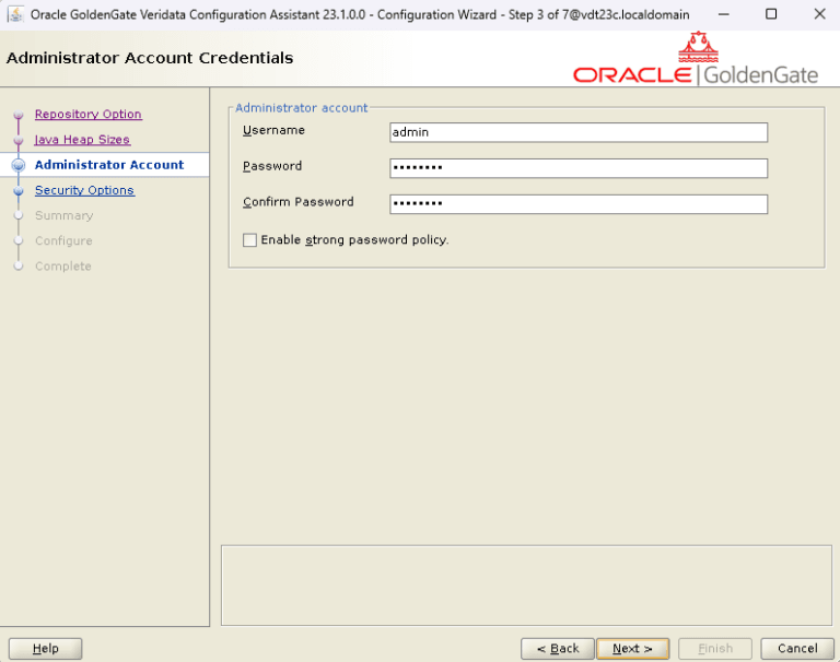 Oracle GoldenGate Veridata 23c Installation - ORACLE-SCN