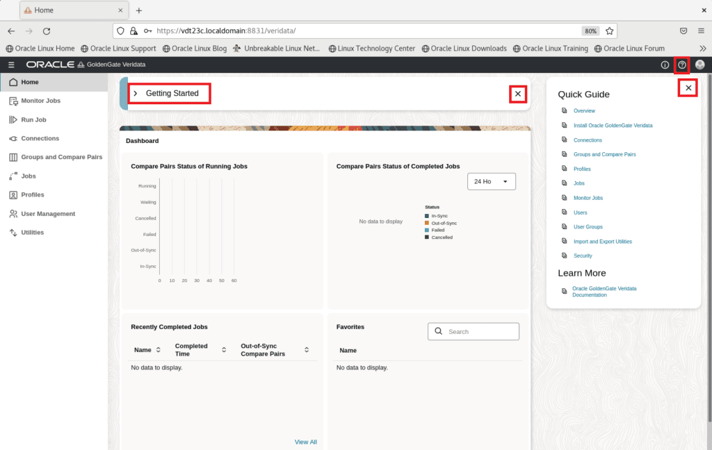 Oracle GoldenGate Veridata 23c Installation - ORACLE-SCN