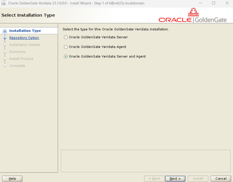 Oracle GoldenGate Veridata 23c Installation - ORACLE-SCN