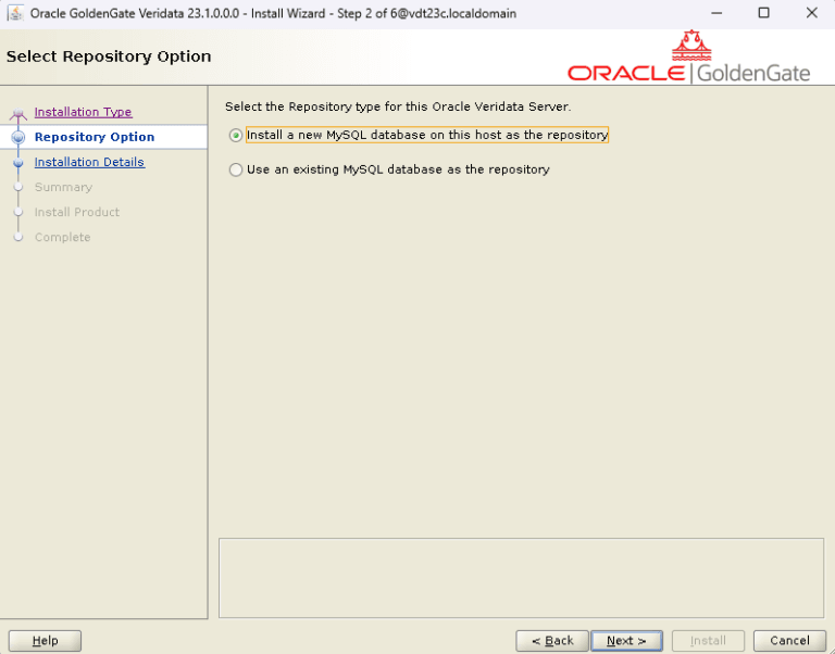 Oracle GoldenGate Veridata 23c Installation - ORACLE-SCN